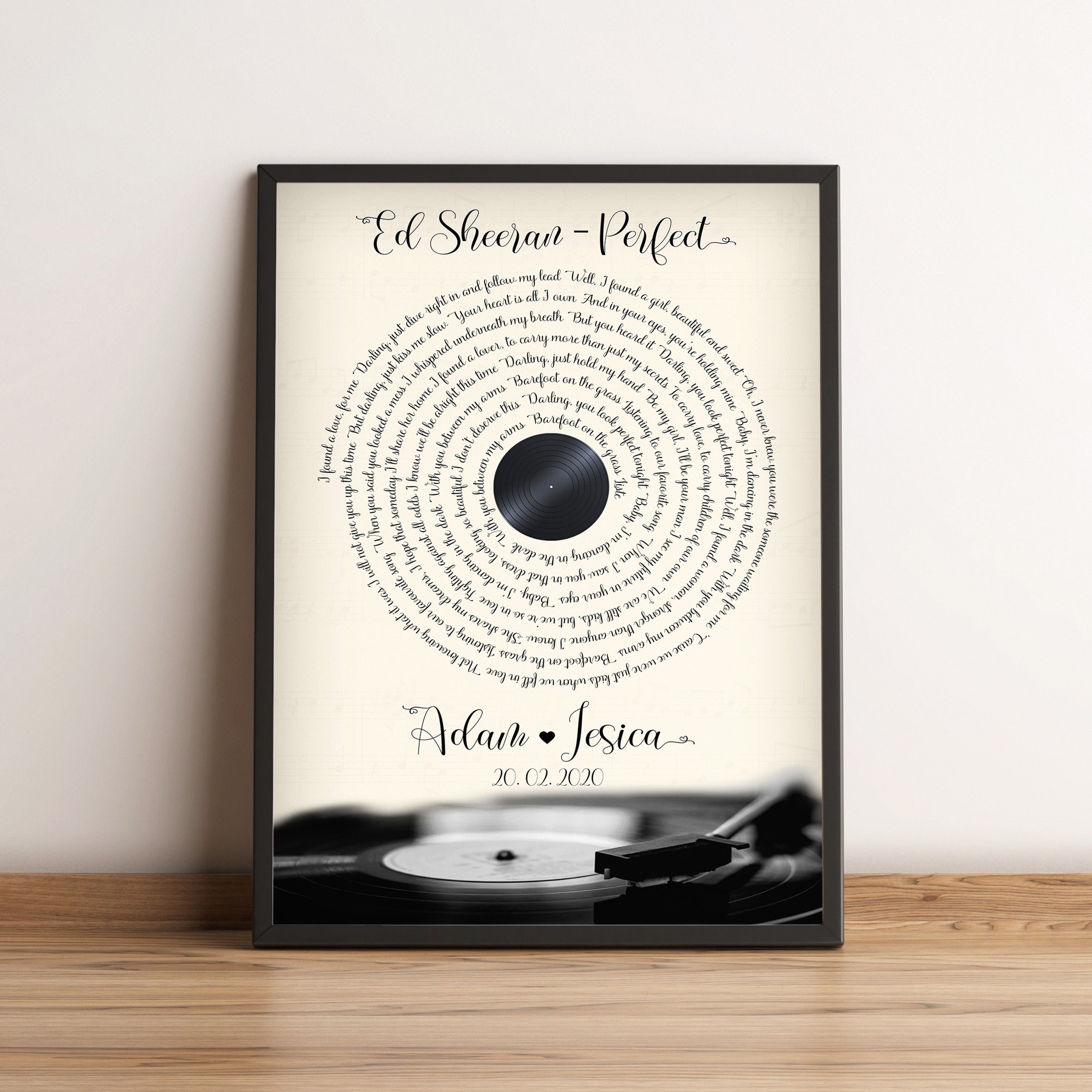 Song Lyrics Poster Miabellini